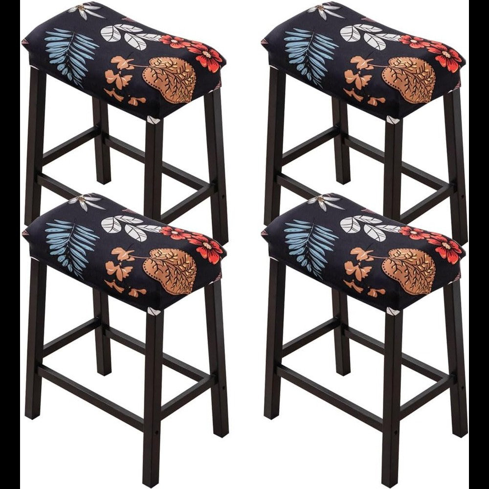 Red Barrel Studio® Bar Stool Cover Rectangle Set Of 4 Printed Stretch ...