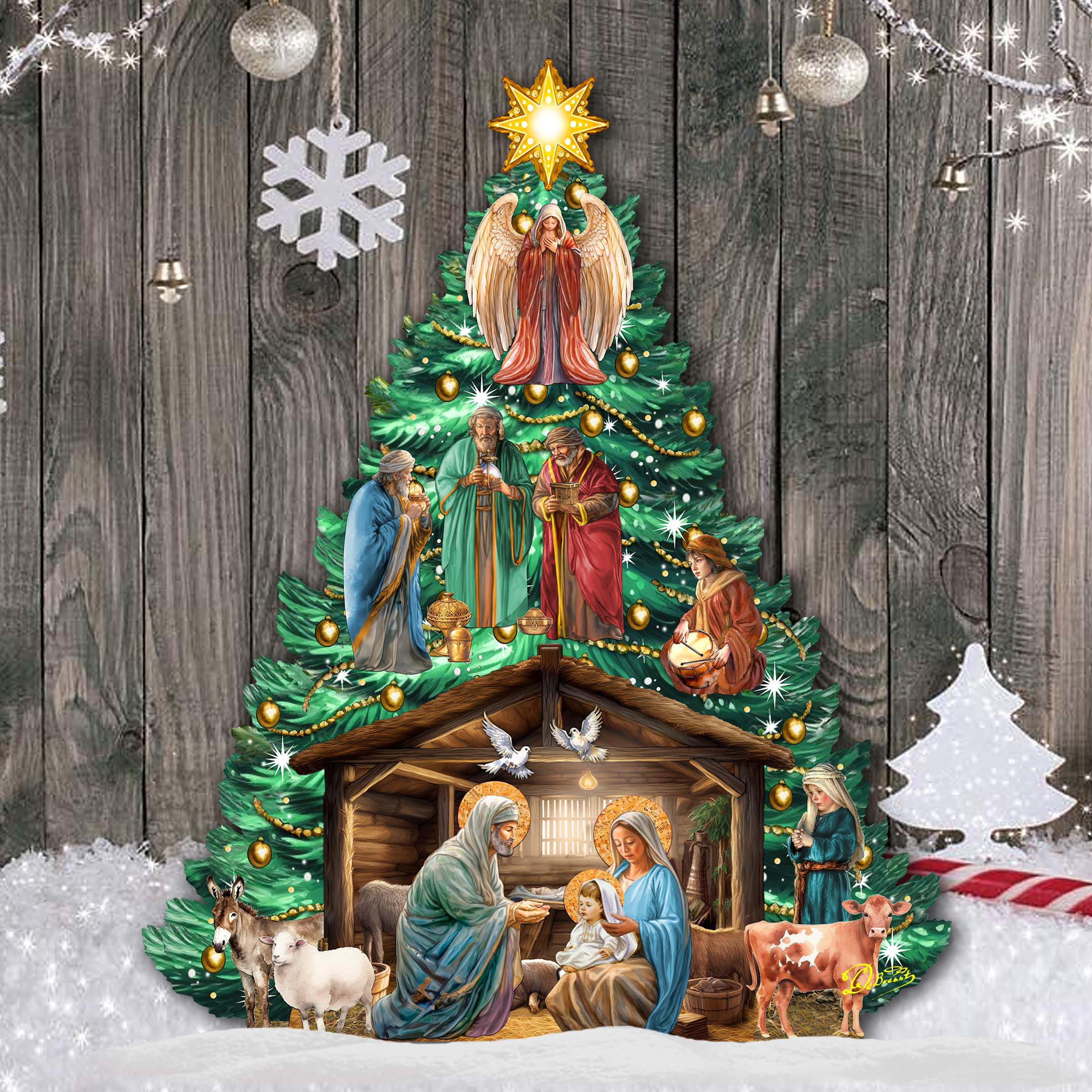 The Holiday Aisle® Jarelle Artificial Christmas Tree | Wayfair