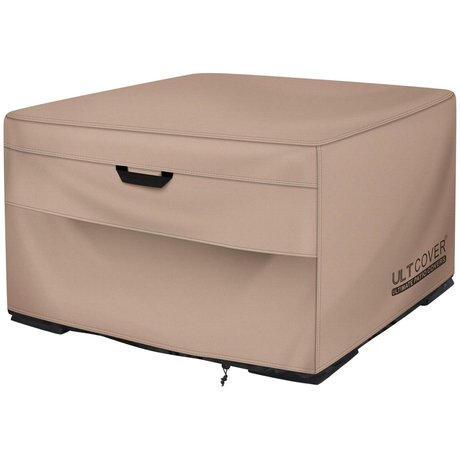 Latitude Run® Patio Fire Pit Table Cover Square 44 Inch Outdoor ...