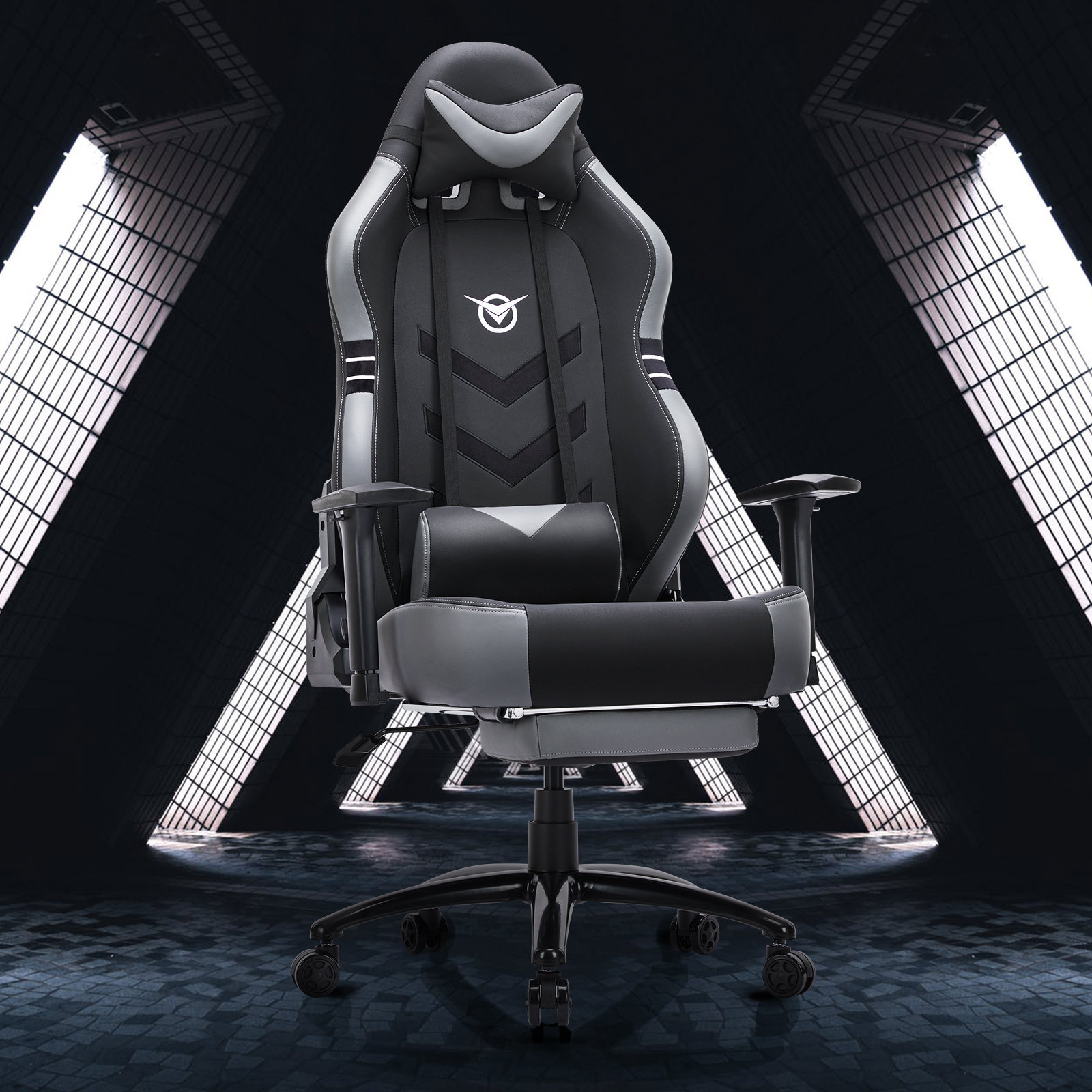 Inbox Zero Video Game Desk Chair - Ergonomic Computer With Footrest And ...
