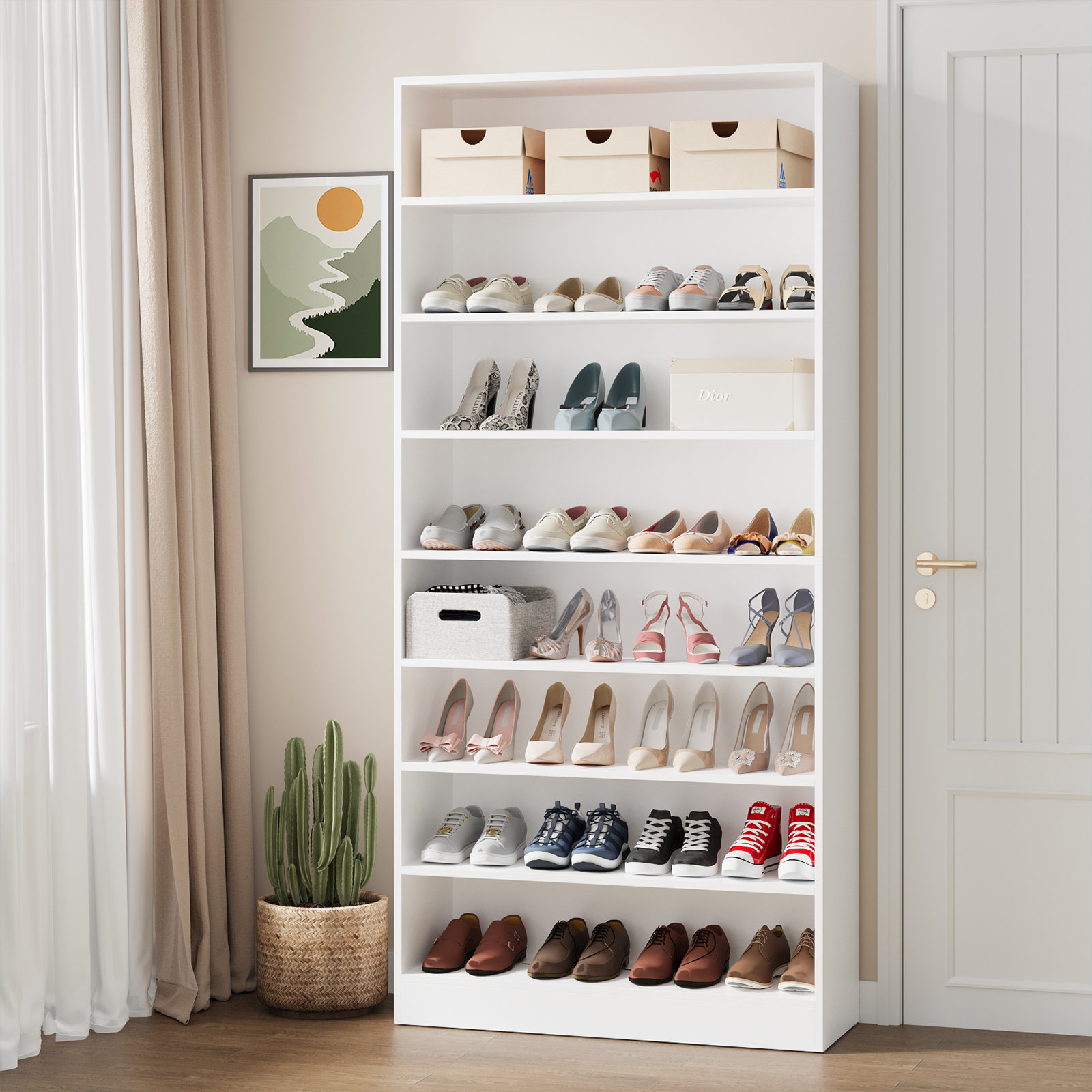 Latitude Run® '40 Pair Shoe Storage Cabinet & Reviews | Wayfair