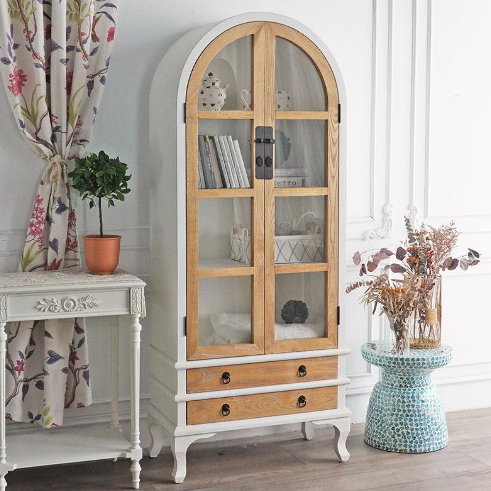 marlao French Country Minimalist Display Cabinet - Wayfair Canada