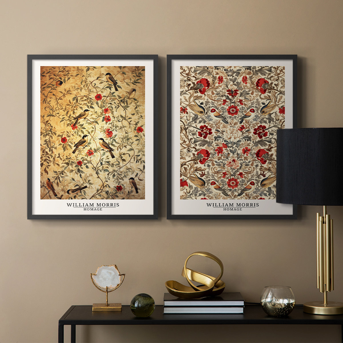 Wrought Studio™ WM MORRIS Series CLIX-Premium Framed Print -Ready to ...