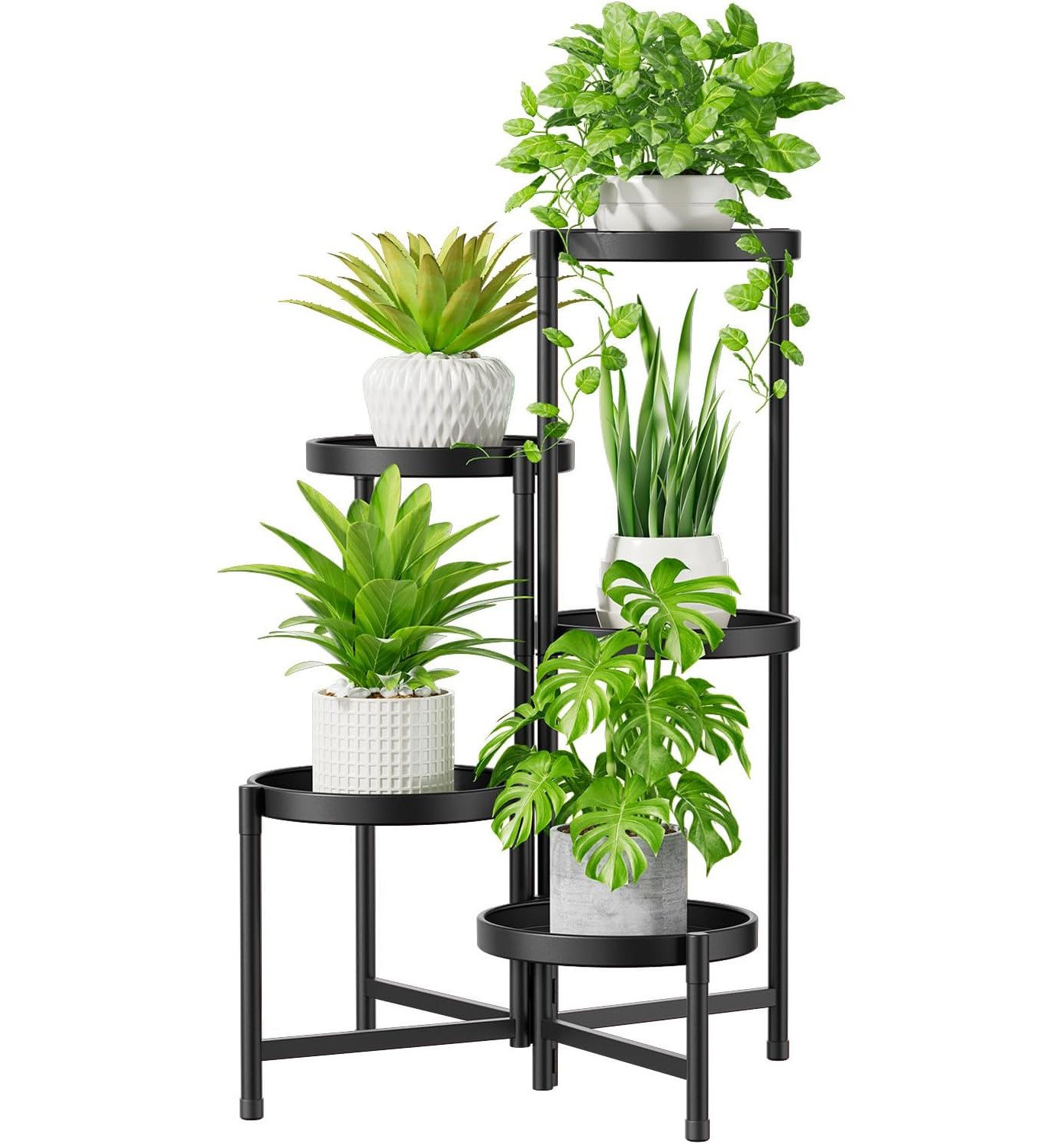 Latitude Run® 5 Tier Large Plant Stand Indoor With 10 Inch Wide Tray ...