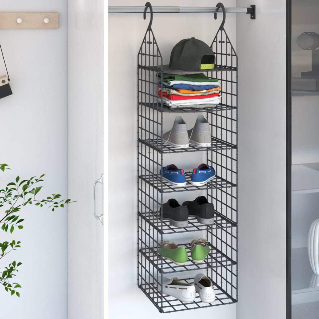 Rebrilliant Hanging Closet Organiser With 7 Shelves | Wayfair