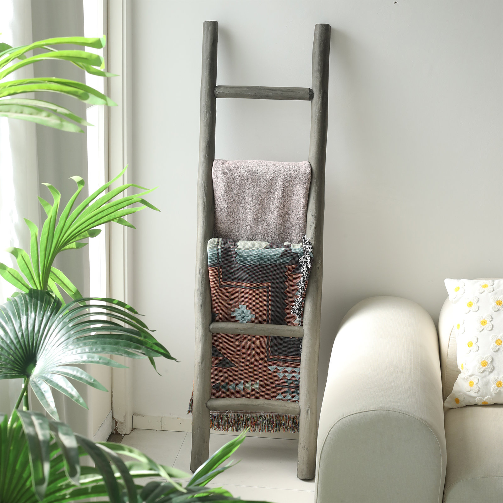 Millwood Pines Fully Assembled 57" Wooden Blanket Ladder & Reviews ...