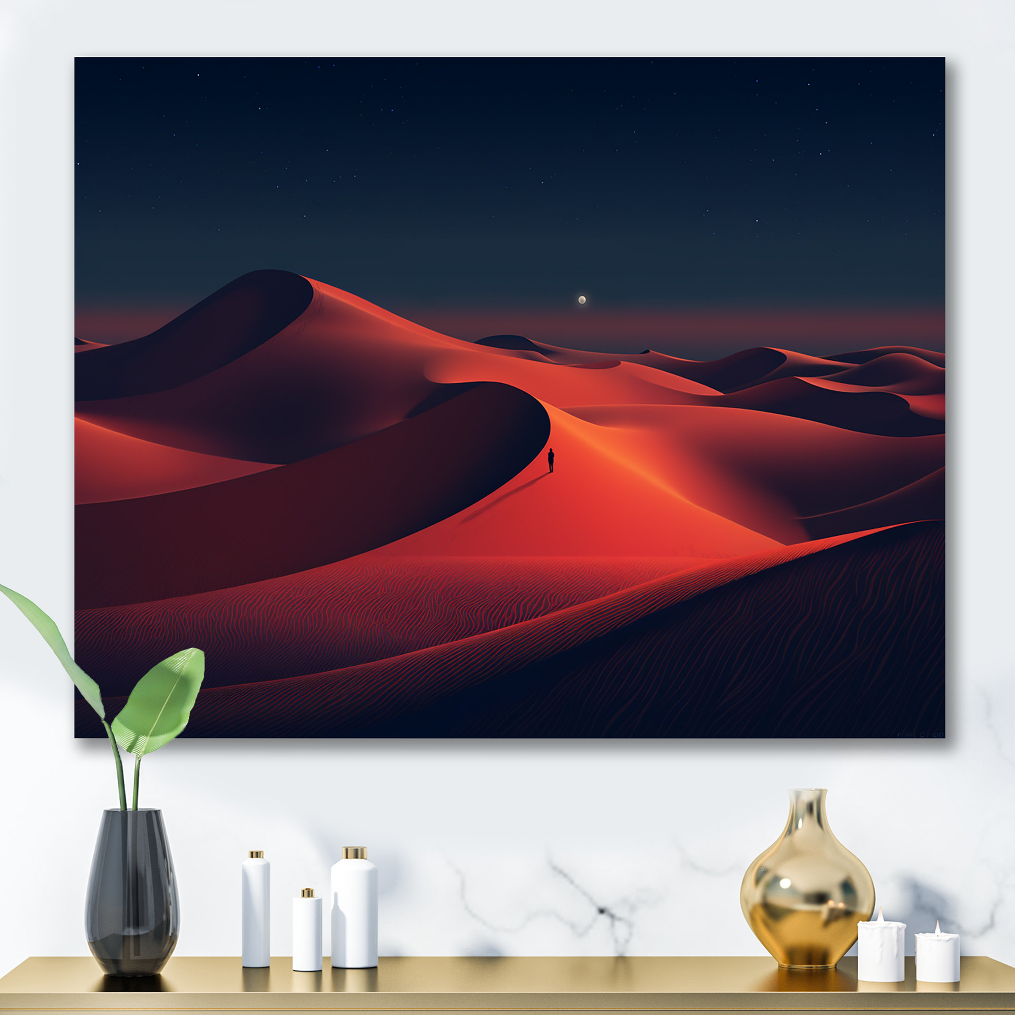 Foundstone™ Red Desert Twilight Photo III - Desert Wall Art | Wayfair