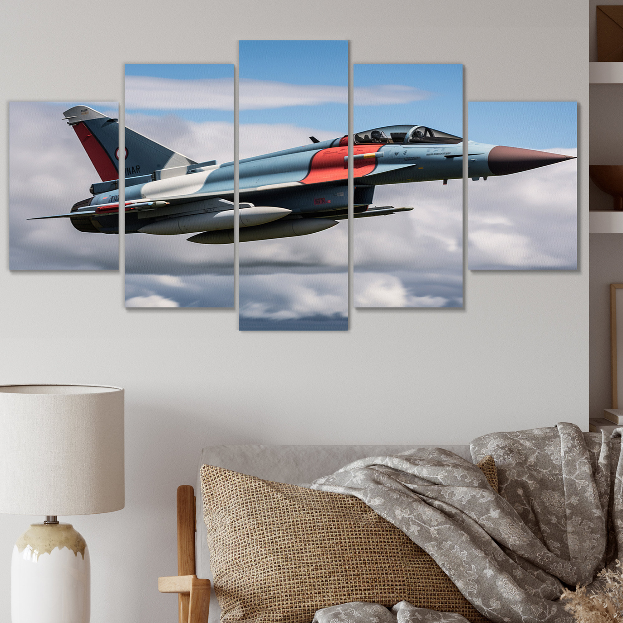 Design Art Military Fighter Jet II - Military Metal Wall Art Set | Wayfair