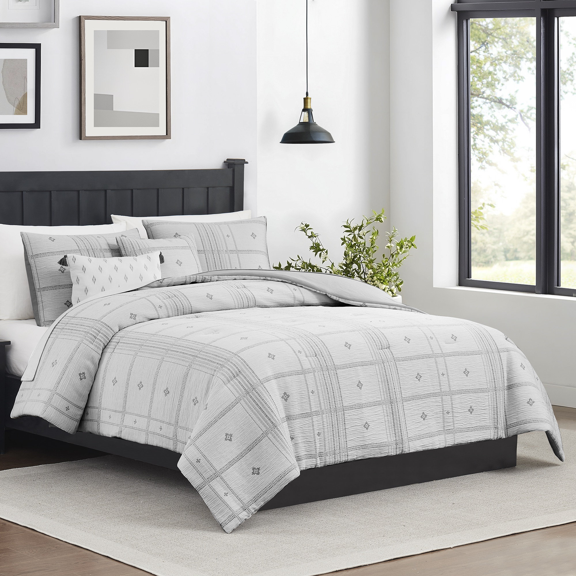 Modern Threads 5-Piece Jacquard Elena Comforter Set & Reviews | Wayfair