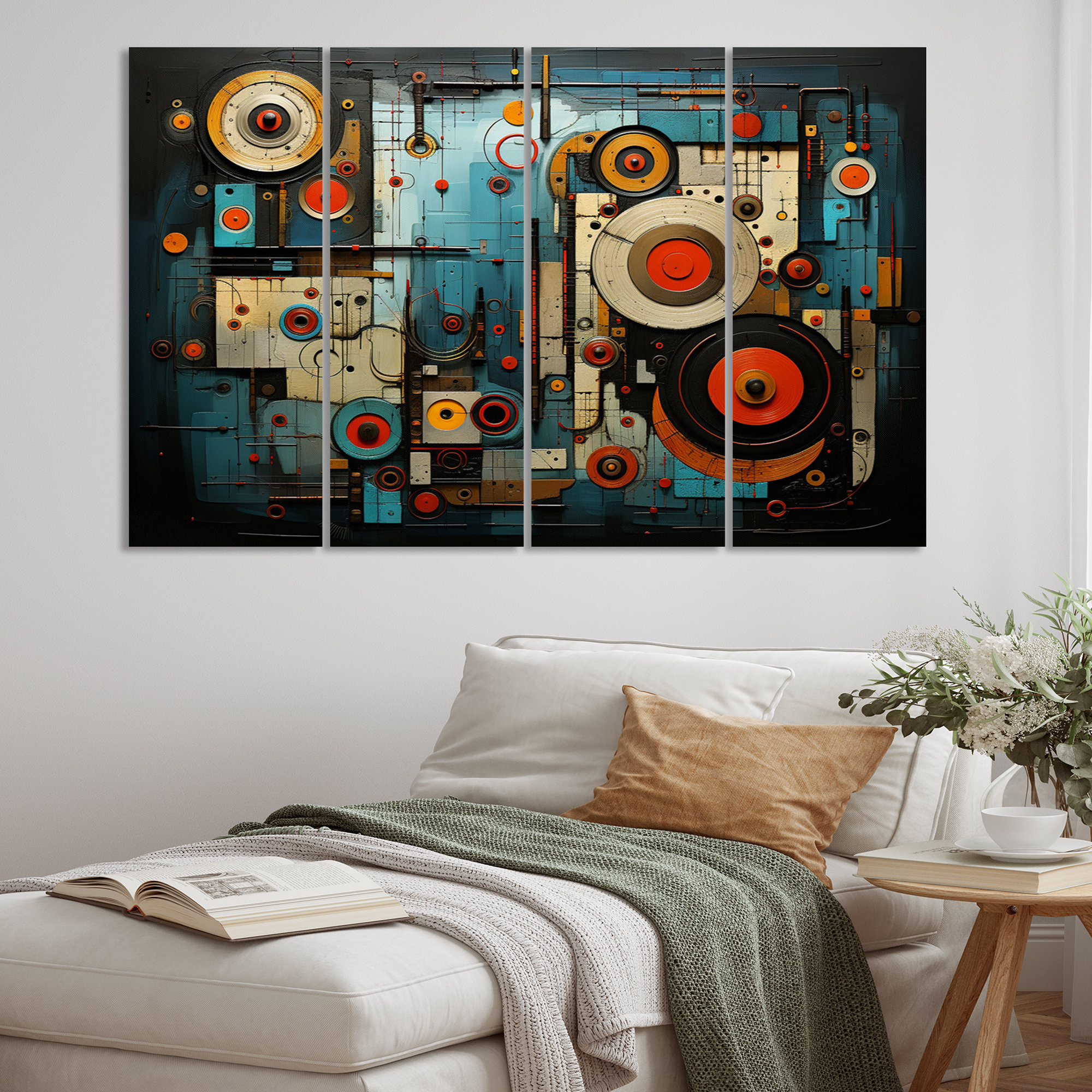 Design Art Electric Array I - Abstract Collages Wall Art Print - 4 ...