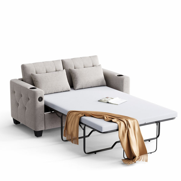 Wade Logan® Arval 67'' Upholstered Sleeper Sofa & Reviews | Wayfair