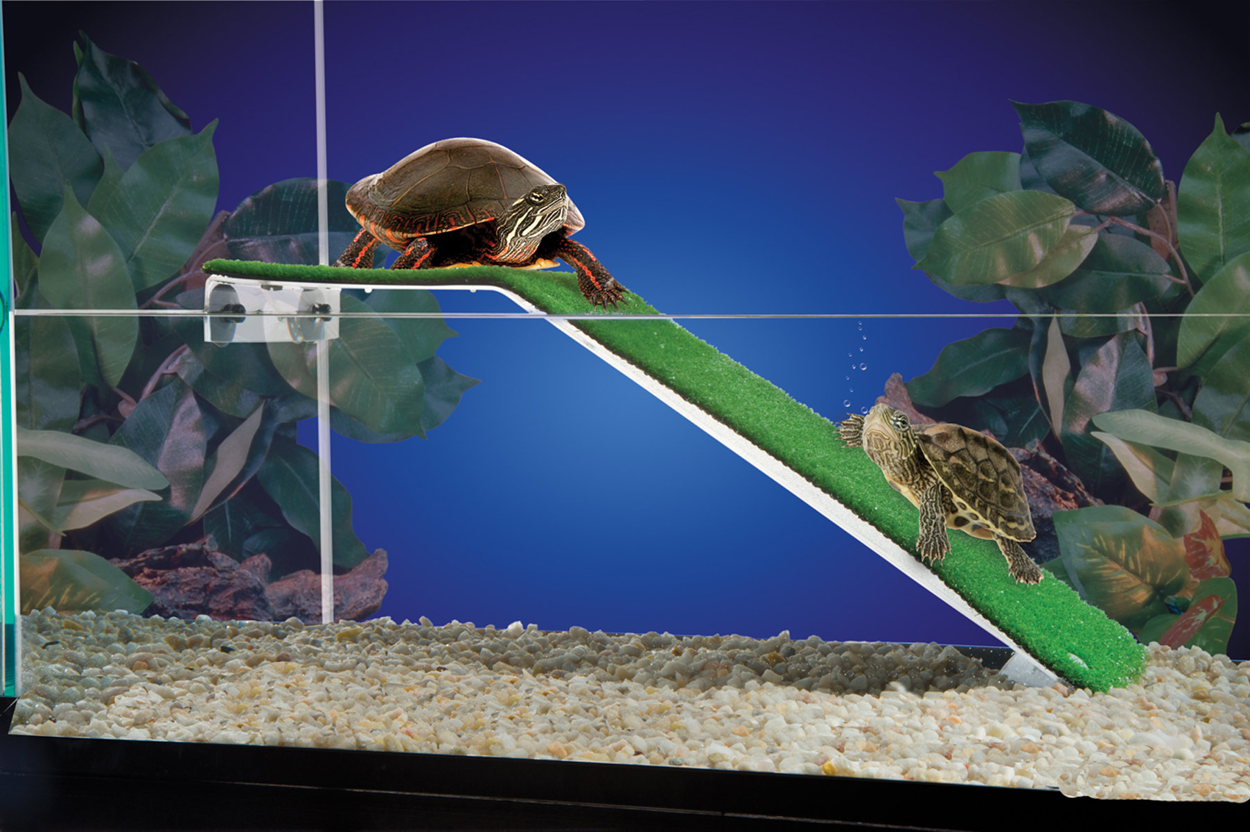 Penn Plax Reptology Turtle Basking Ramp Platform - Habitat Decor - 17.5 ...