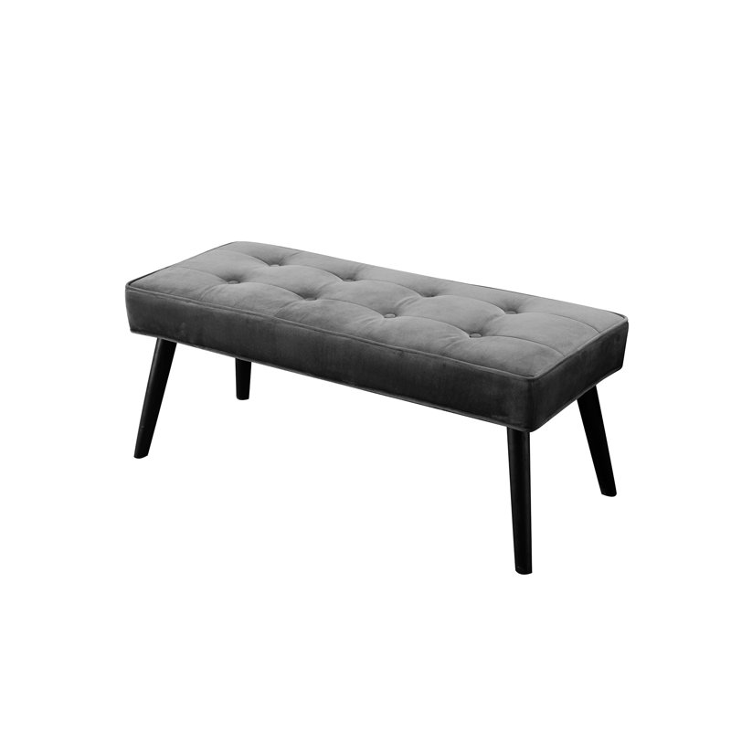 George Oliver Evalene Velvet Upholstered Bench & Reviews | Wayfair