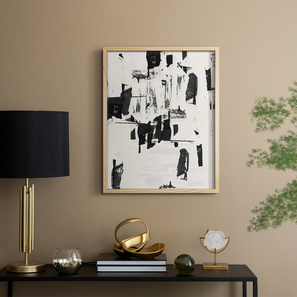 Latitude Run® Tiles & Texture Abstract Angles V Framed Print - Solid ...