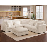 Hokku Designs Cloud Sectional Oversized Modular Sofa,120" 5 Seater ...