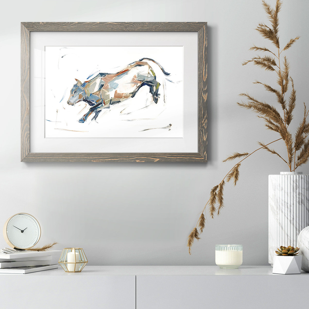 Winston Porter Modern Bull Study II Framed On Paper Print | Wayfair
