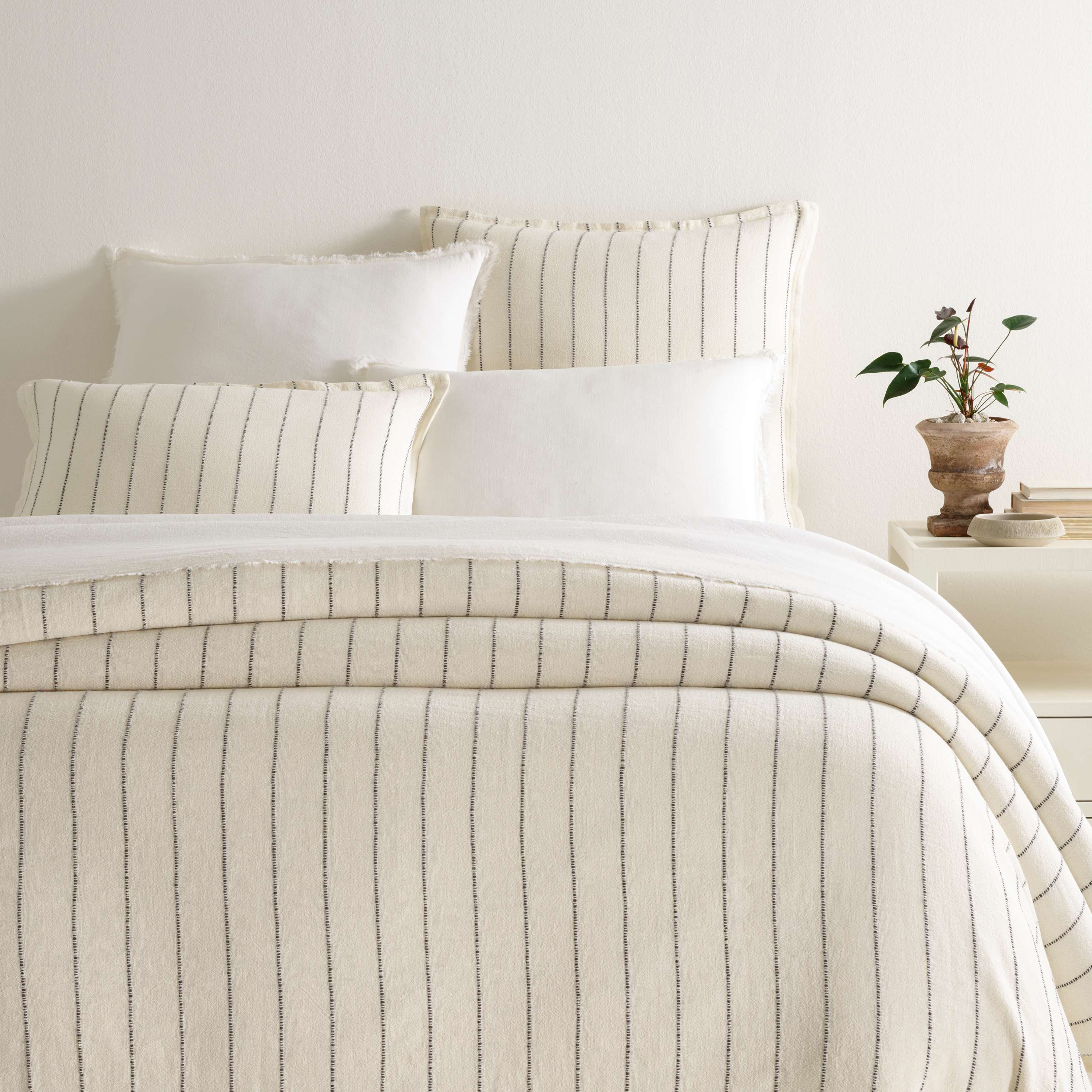 Pine Cone Hill Leigh Linen Iron Duvet Cover | Wayfair