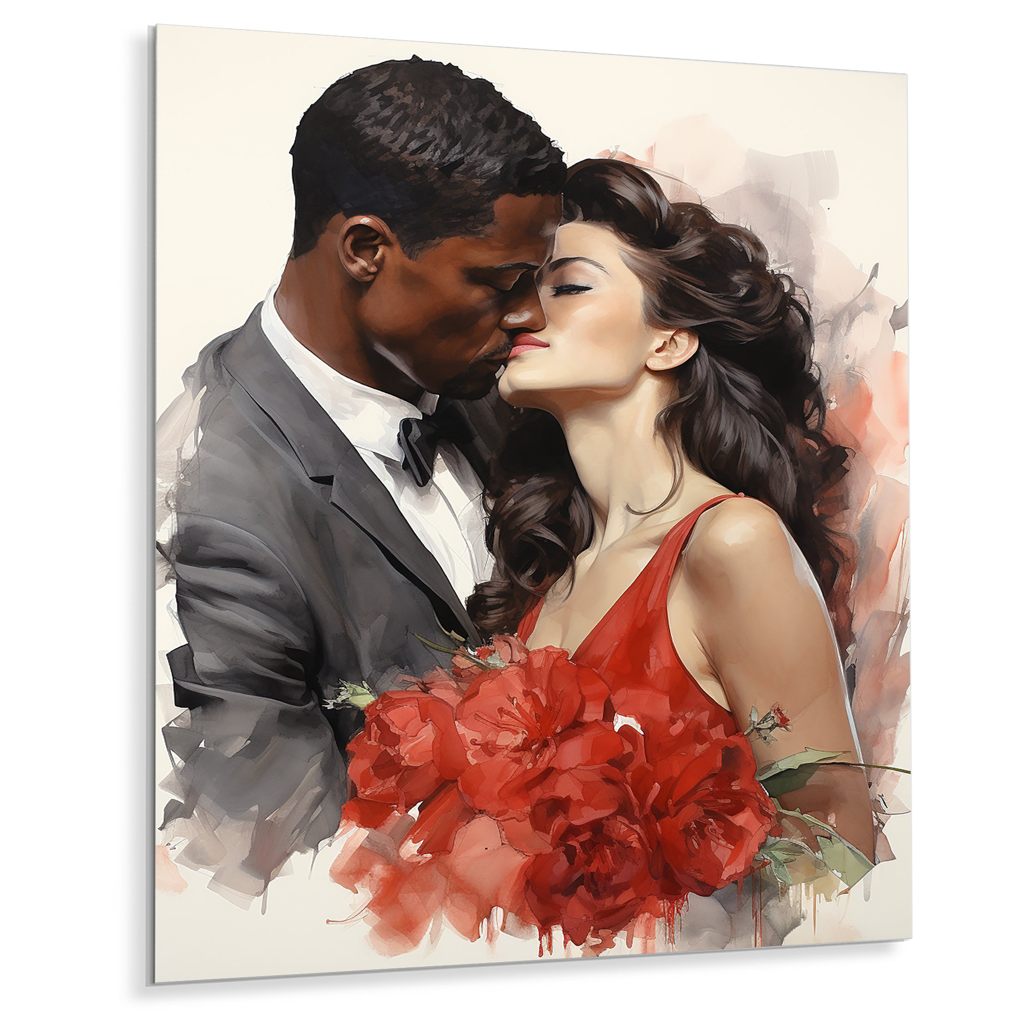 Red Barrel Studio® Wedding Couple Timeless Beauty I - Romantic Metal ...