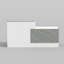 Wrought Studio Modern Reception Desk With Marble Finish And Ample ...