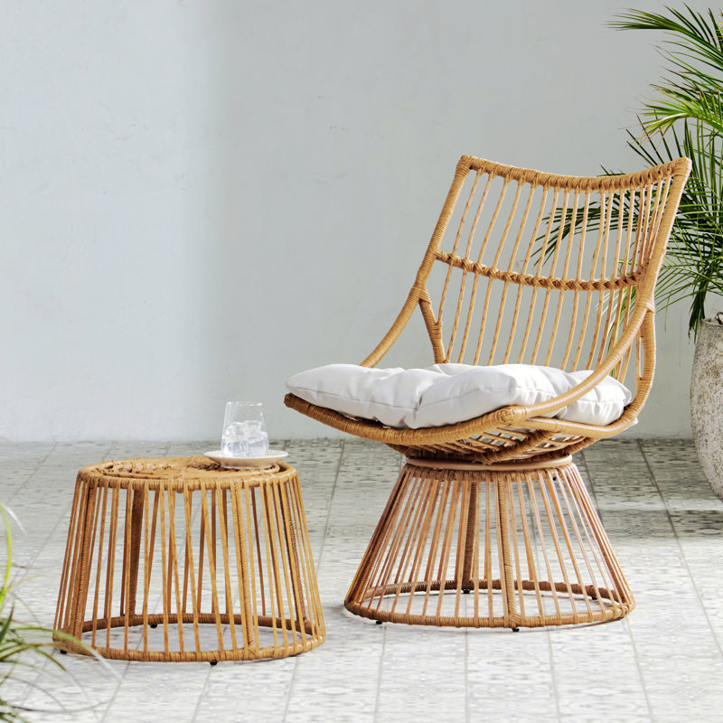 Bay Isle Home™ Cansler CHAIR & SIDE TABLE | Wayfair