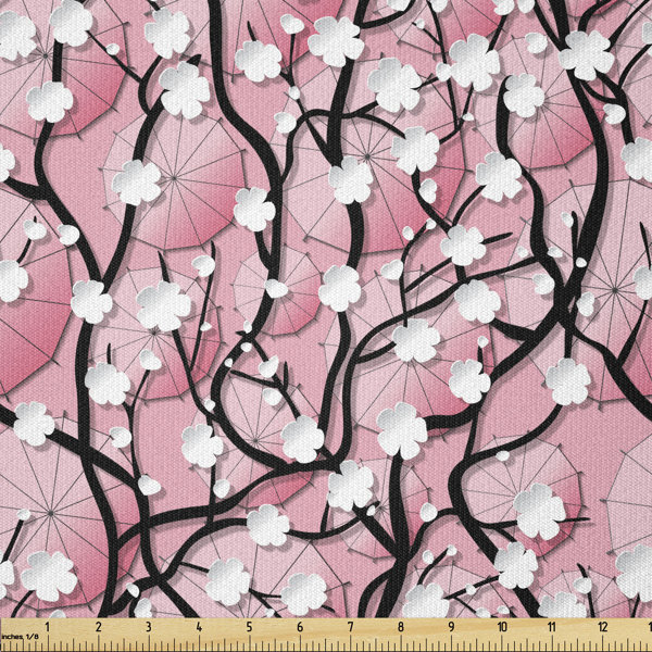 East Urban Home Christipher Japanese Sakura Tree Flowers on Umbrellas ...