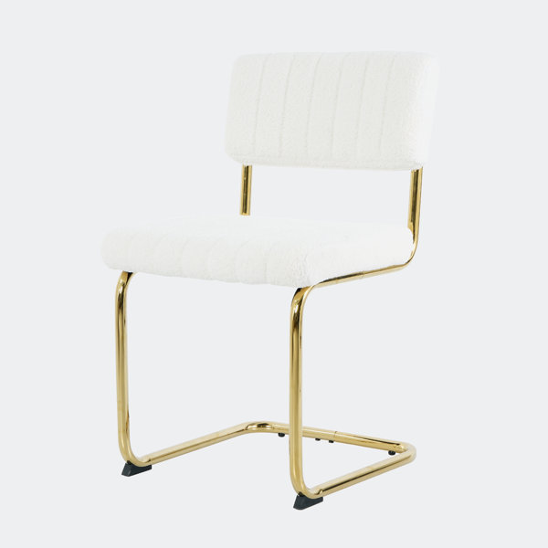 Ivy Bronx Keiandre Fabric Upholstered Metal Side Chair - Wayfair Canada