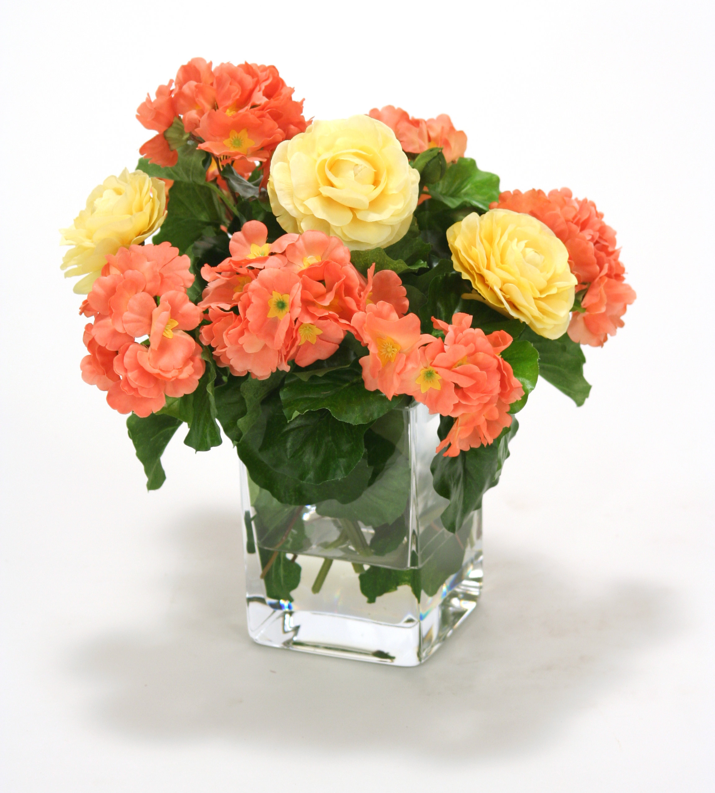 Latitude Run® Primrose and Ranunculas Centerpiece in Vase & Reviews ...