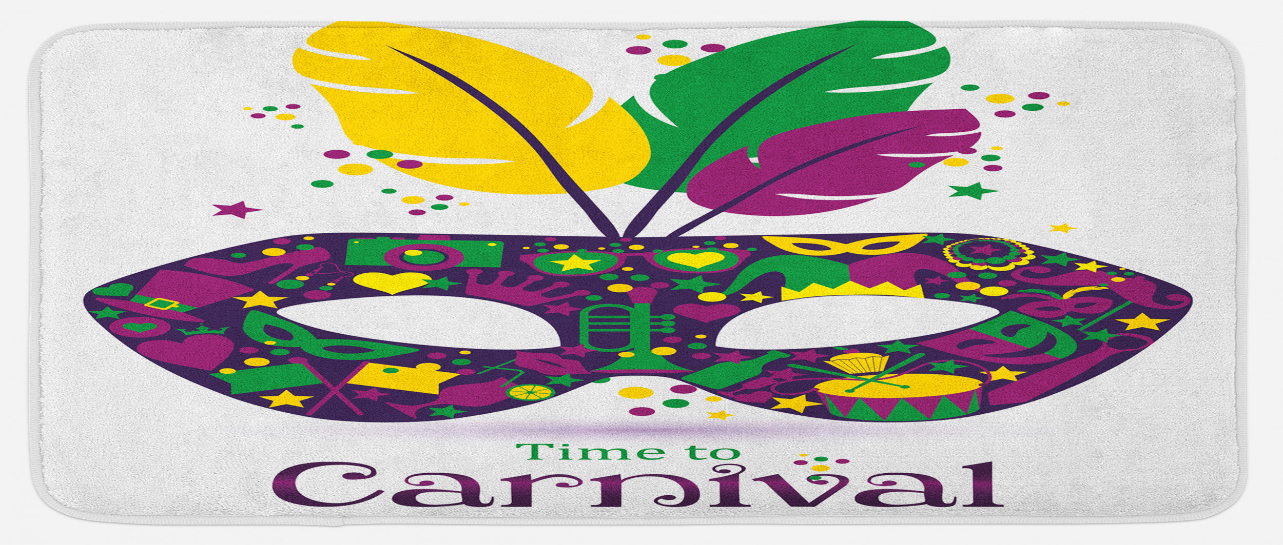 East Urban Home Time To Carnival Themed Design Mask With Carnival And ...