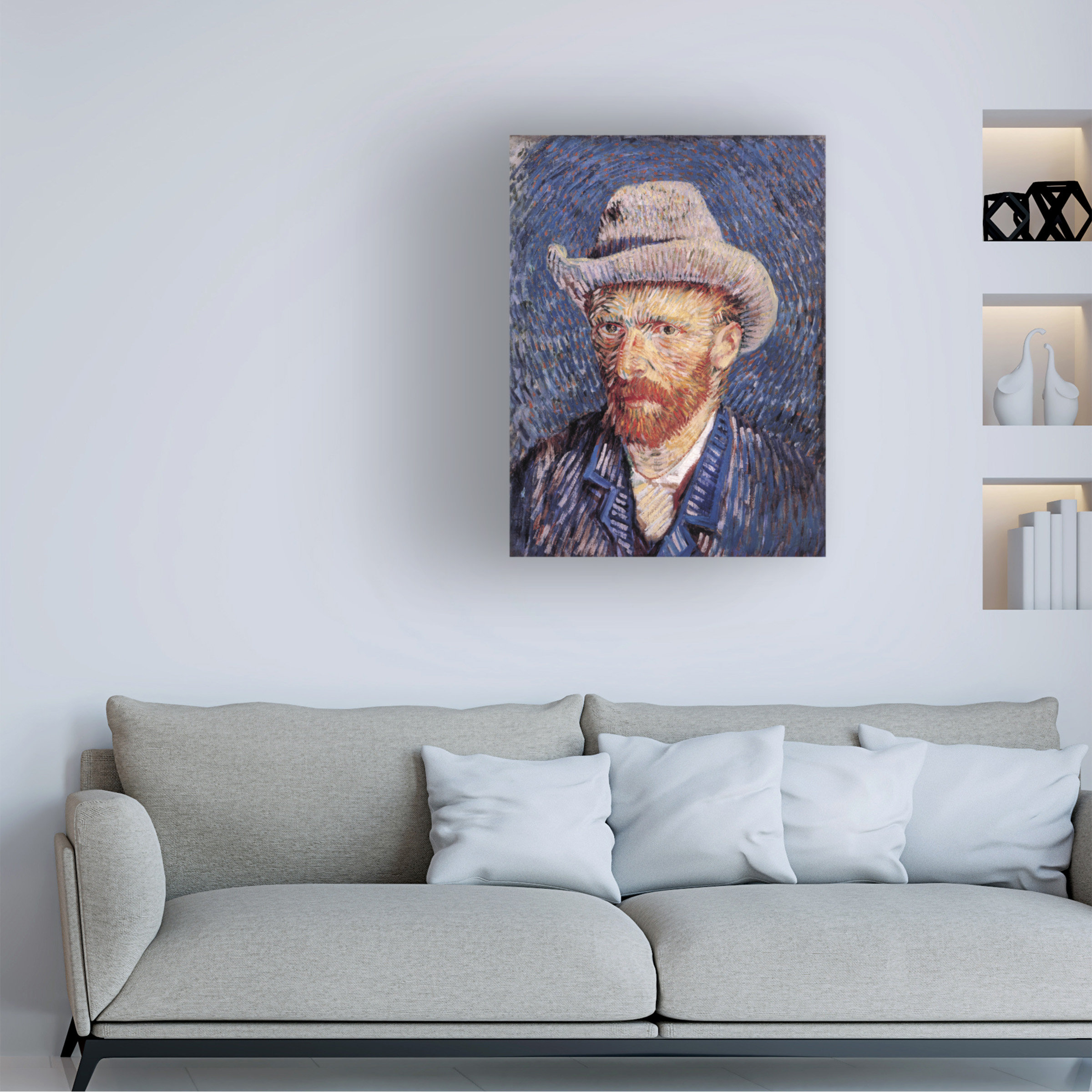 Winston Porter People Self Portrait In Blue On Canvas by Vincent Van ...