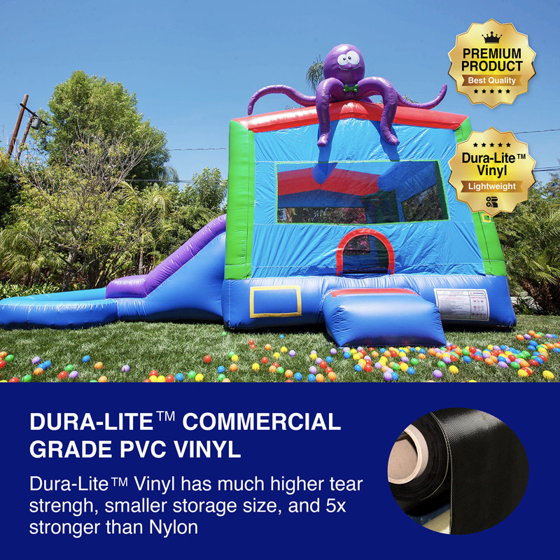JumpOrange Octopus Commercial Grade Bounce House Water Slide with Pool ...