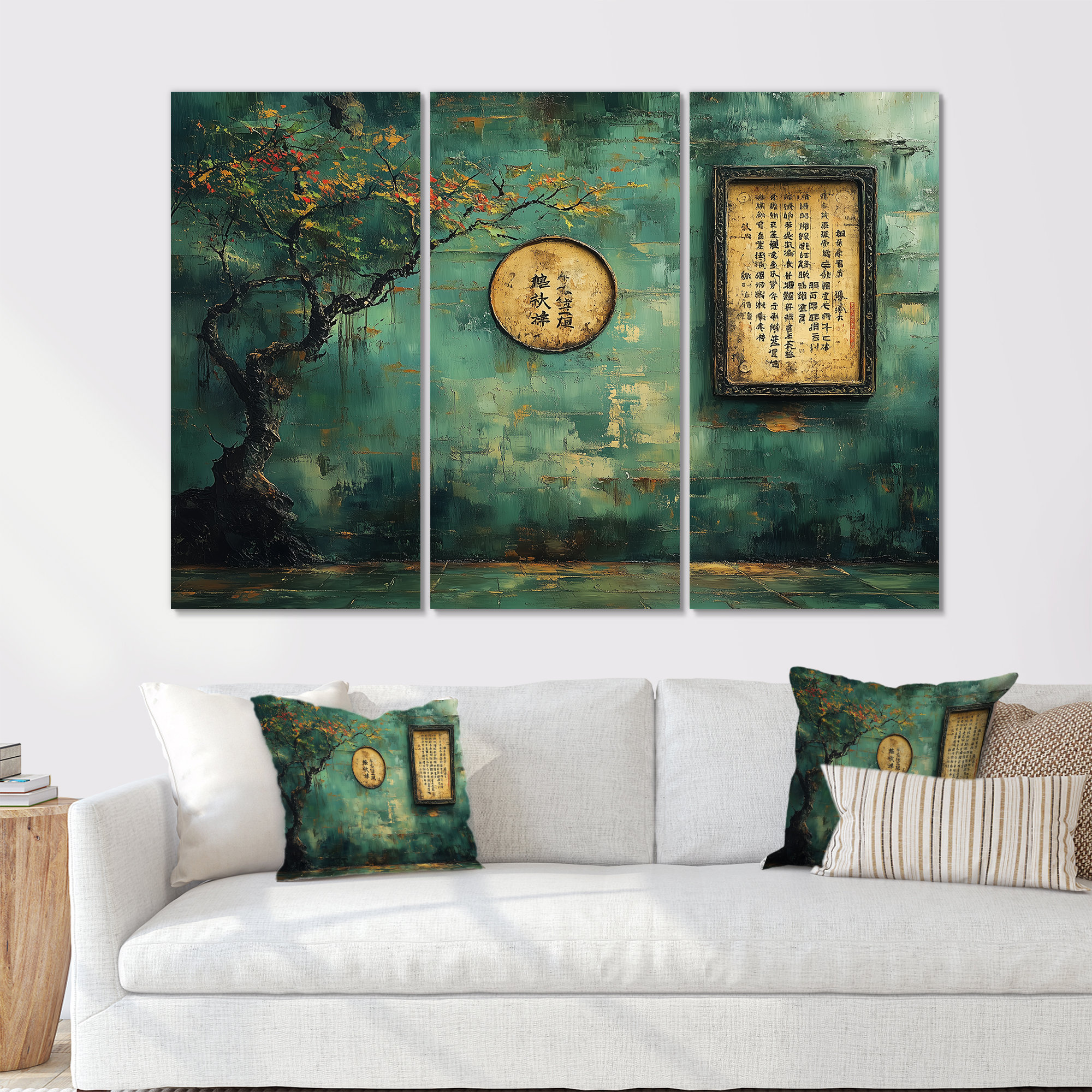 Lark Manor™ Green Ancestral Sign Chinese Temple - Chinese Traditional ...