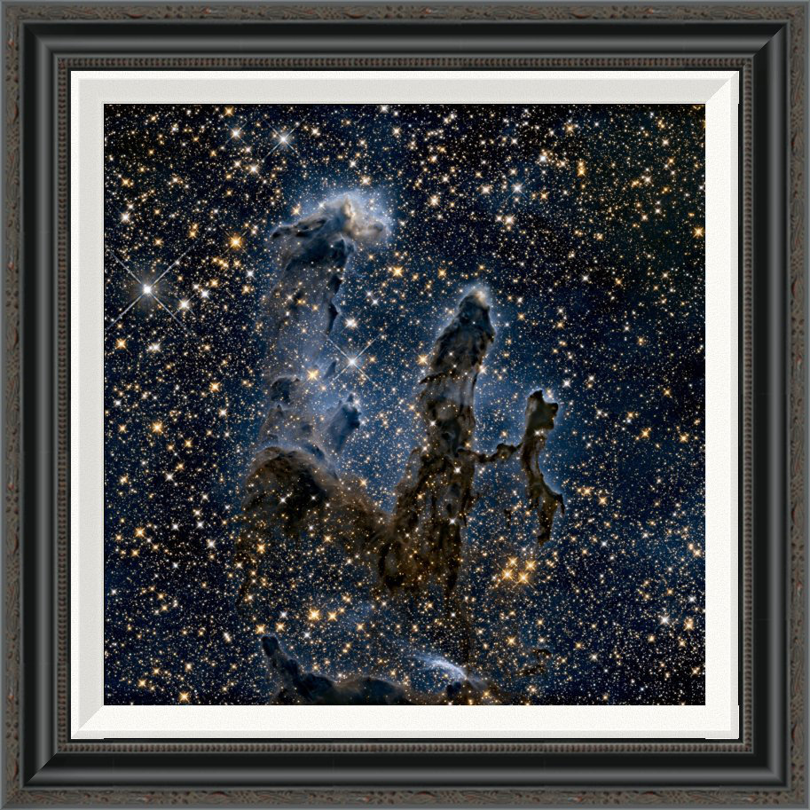 Global Gallery A Near-Infrared View of the Pillars of Creation by Nasa ...