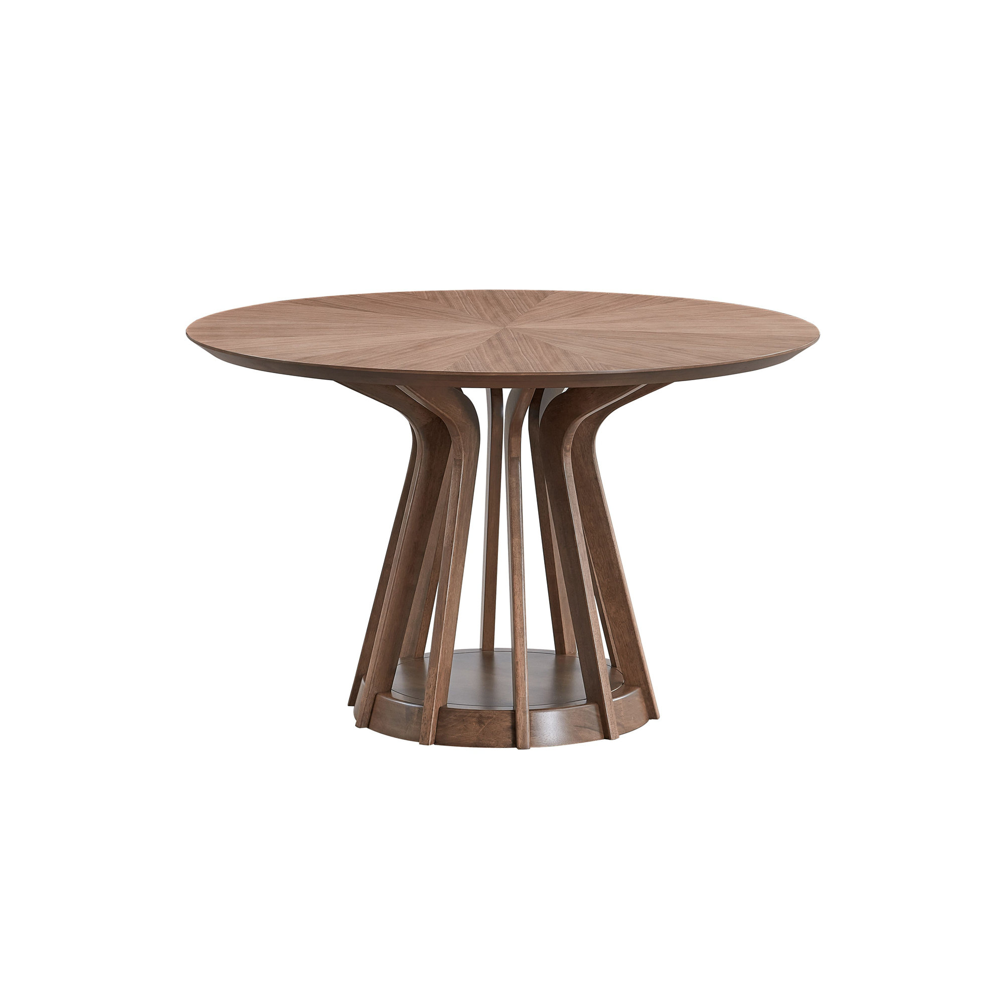 George Oliver Seda Walnut Finish Round Dining Table - Wayfair Canada