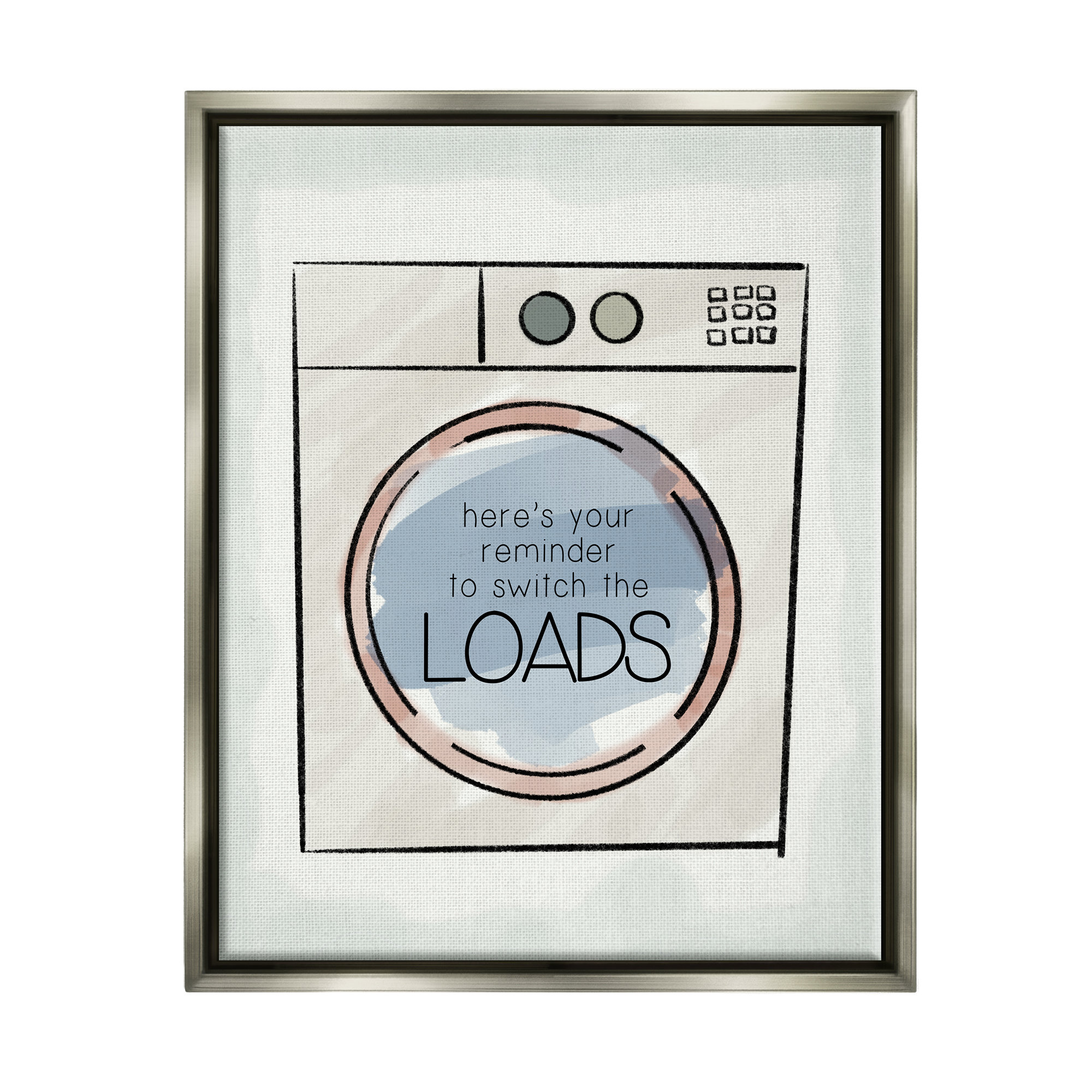 Red Barrel Studio Latitude Run® Switch Laundry Loads Phrase Framed ...