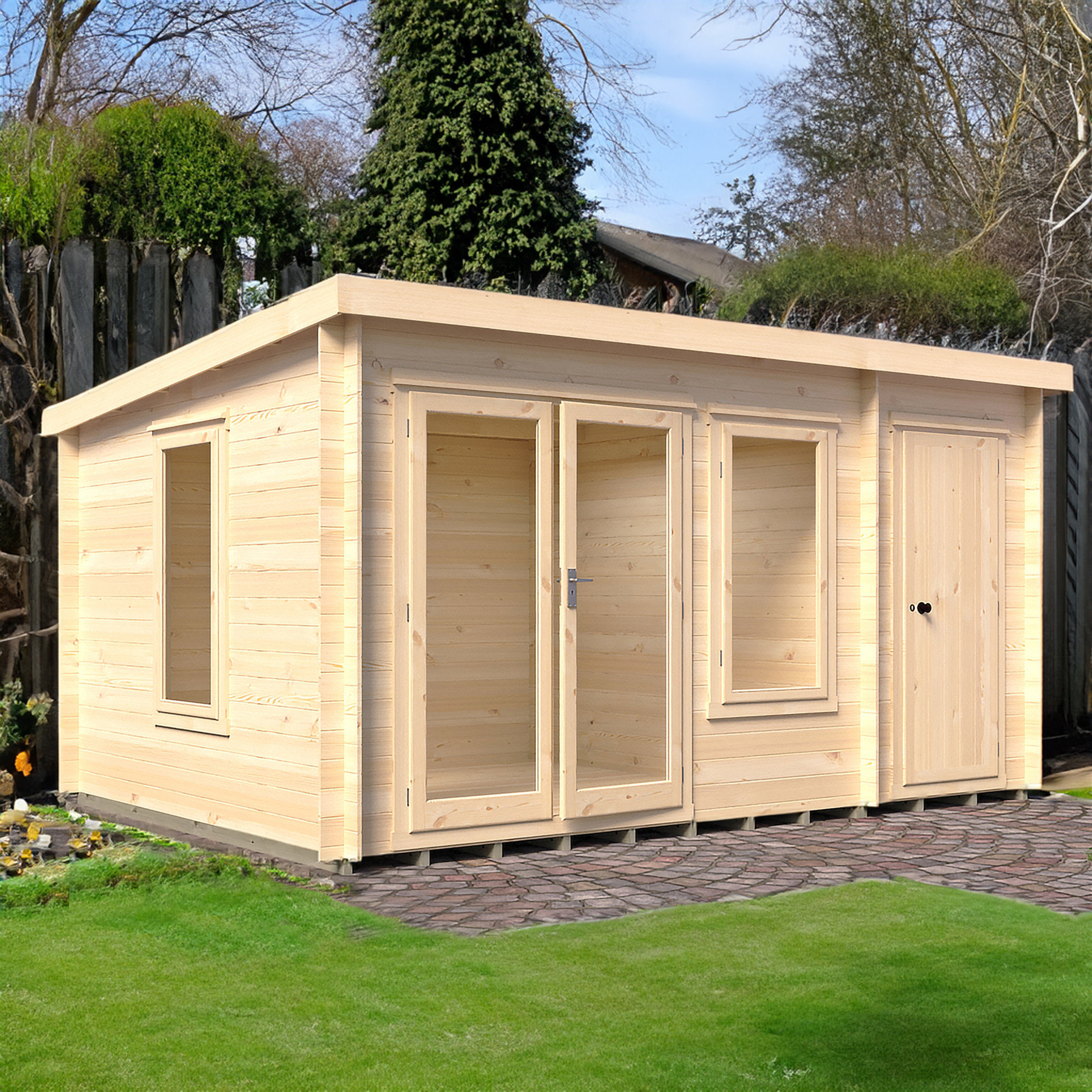 Shire GB Elm Log Cabin 10 ft x 14 ft | Wayfair.co.uk