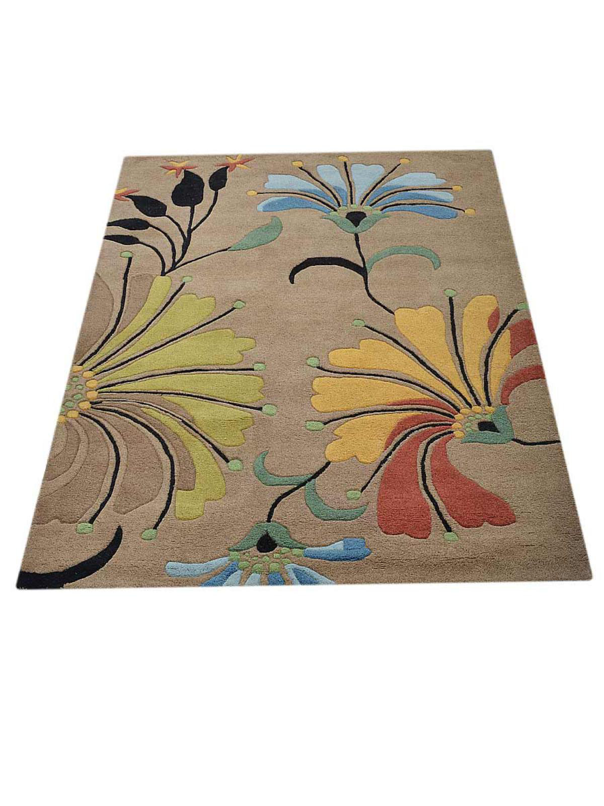 Bungalow Rose Crayton HAND TUFTED WOOL ECO-FRIENDLY AREA RUGS - Camel ...