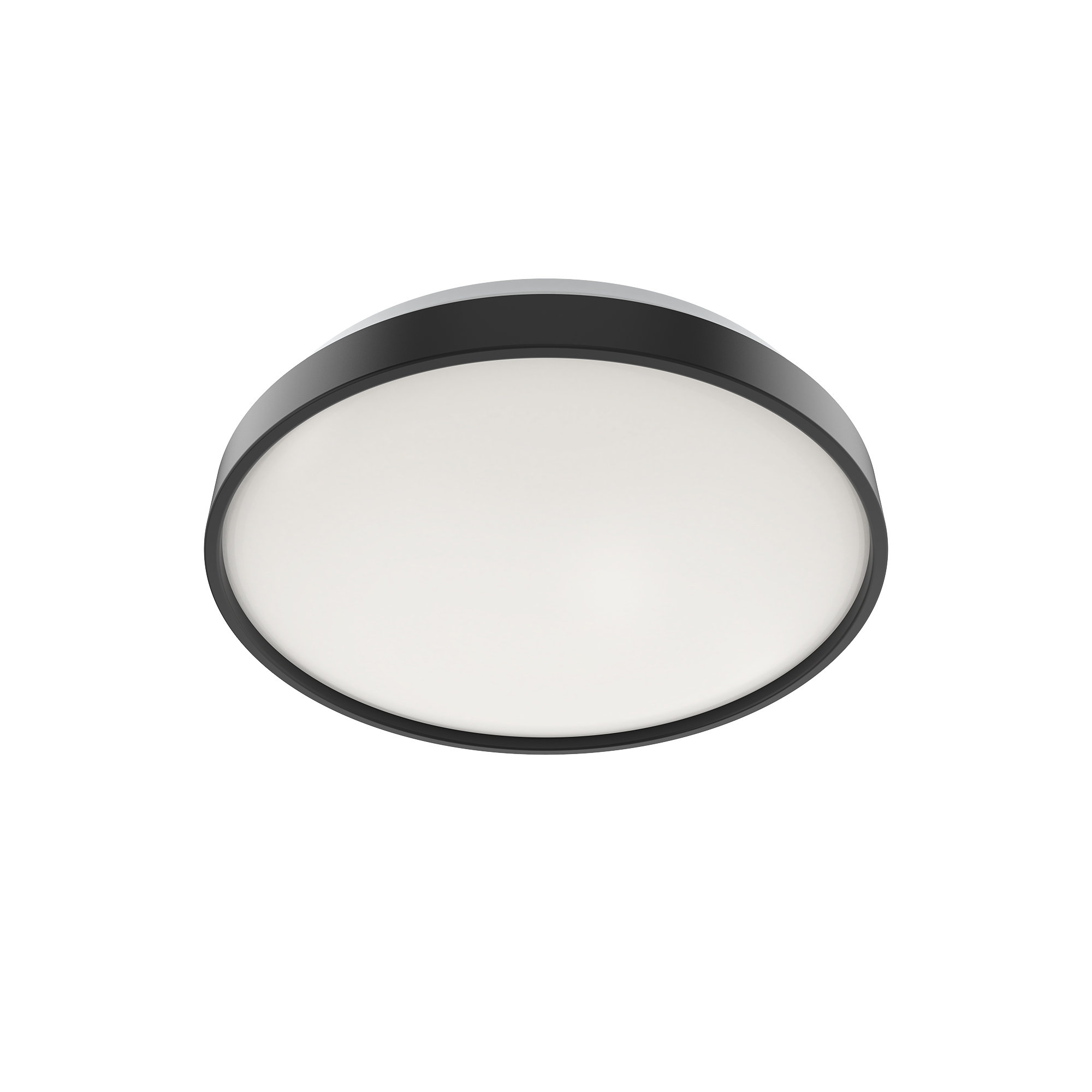Ebern Designs LED Ceiling Light Ring Slim 15" Matte Black 5-Way ...