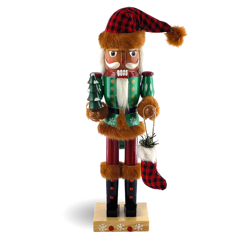 The Holiday Aisle® Woodsman Santa Nutcracker In Hat 14 Inch & Reviews ...