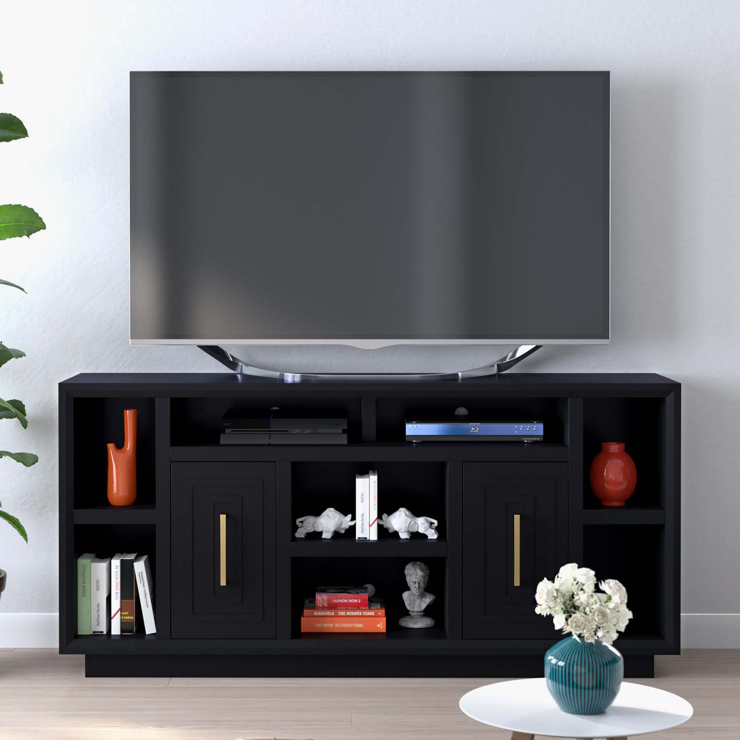 Wade Logan® Blythedale 67" TV Stand Console for TVs up to 80", No ...