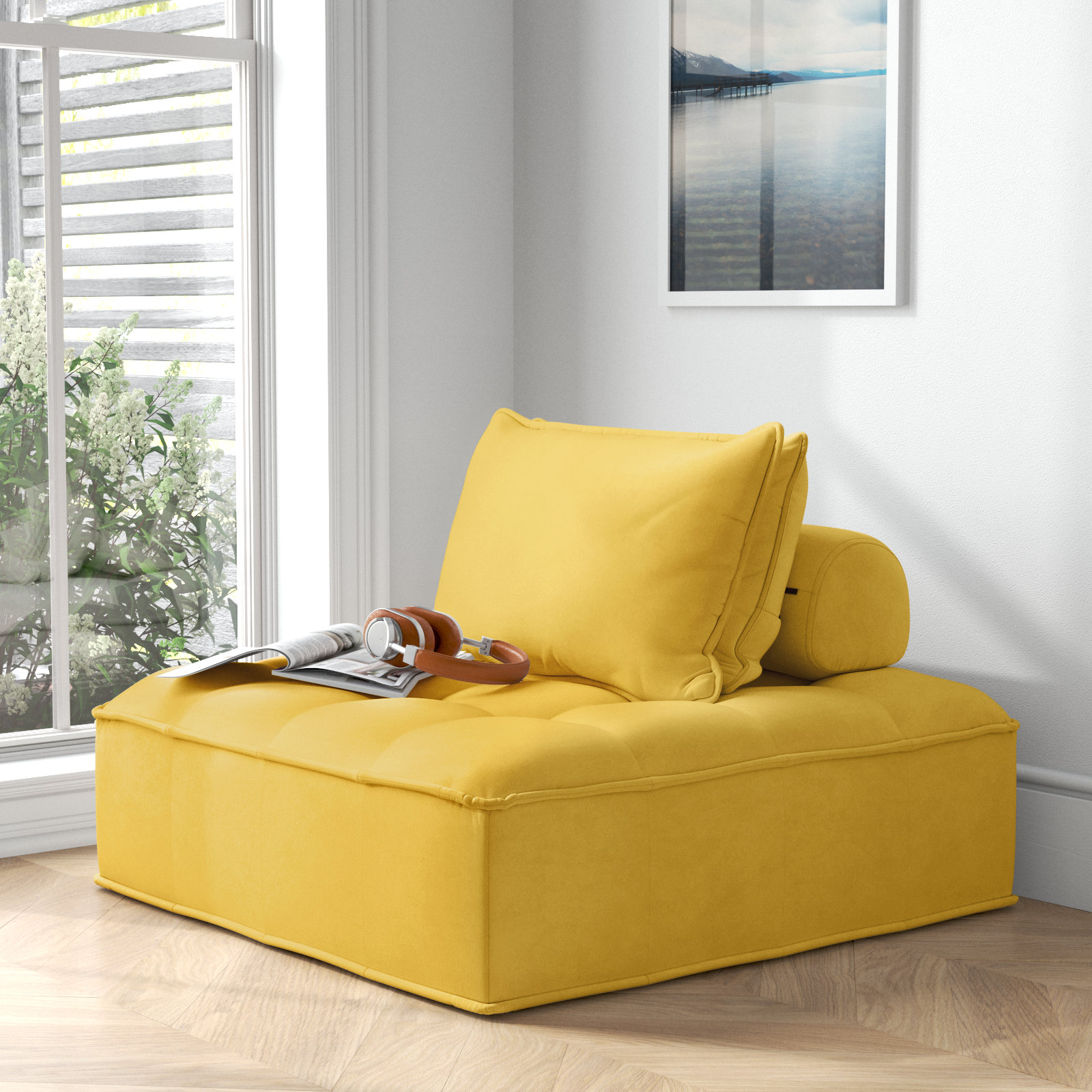 Langley Street® 105.41Cm Wide Velvet Lounge Chair & Reviews | Wayfair