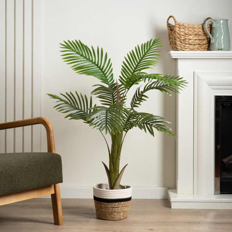 The Seasonal Aisle 110cm Faux Palm Tree in Pot | Wayfair.co.uk
