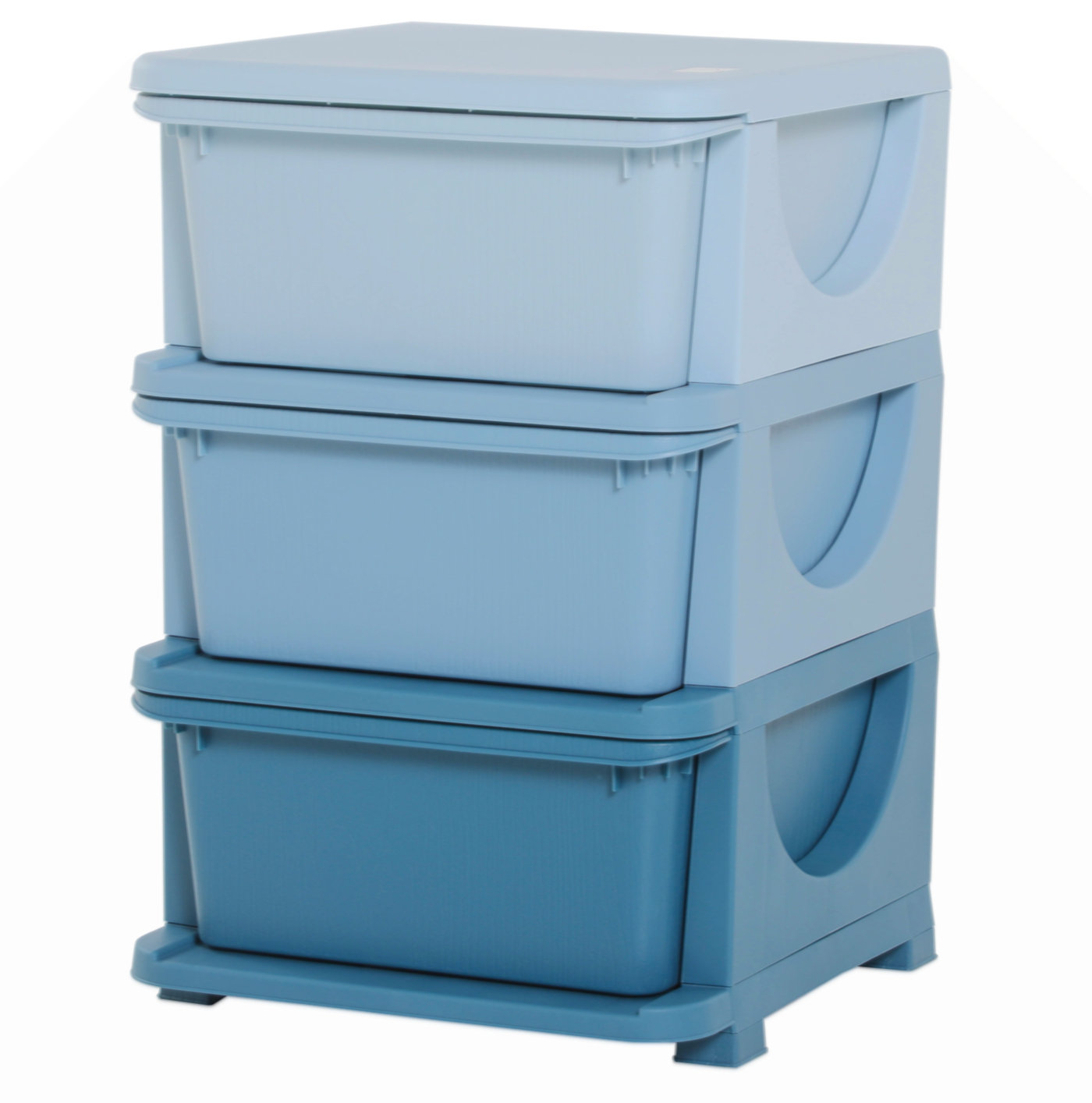 Rebrilliant 3 Tier Kids Storage Unit Dresser Tower With Drawers Chest ...