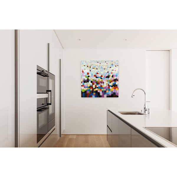 Ebern Designs Hand -painted acrylic painting The Large Audience ...