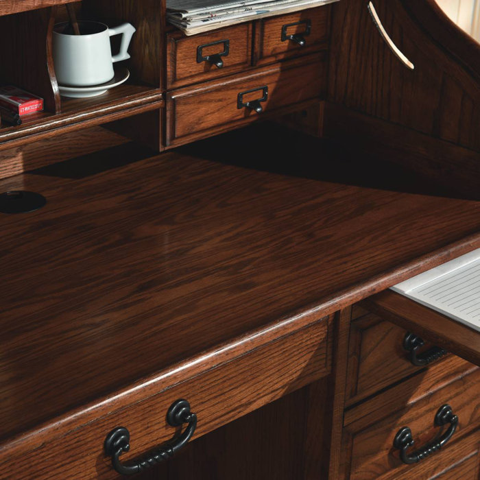 Wildon Home® Antaneisha Solid Wood Secretary Desk | Wayfair