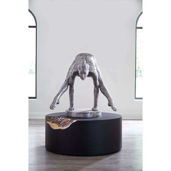 Phillips Collection Balancing Body Statue, Aluminum | Wayfair