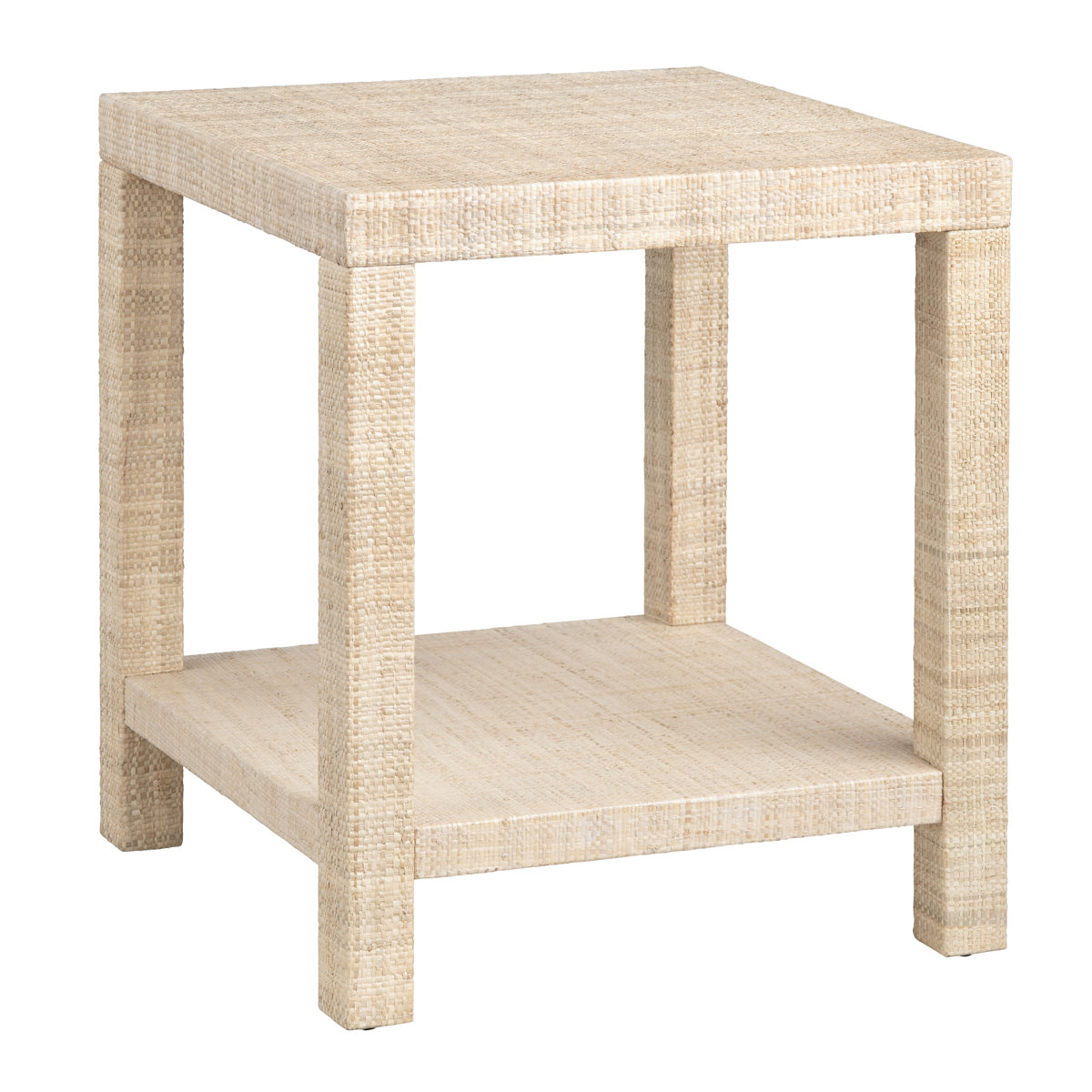 Red Barrel Studio® Montrail Raffia Square End Table & Reviews | AllModern