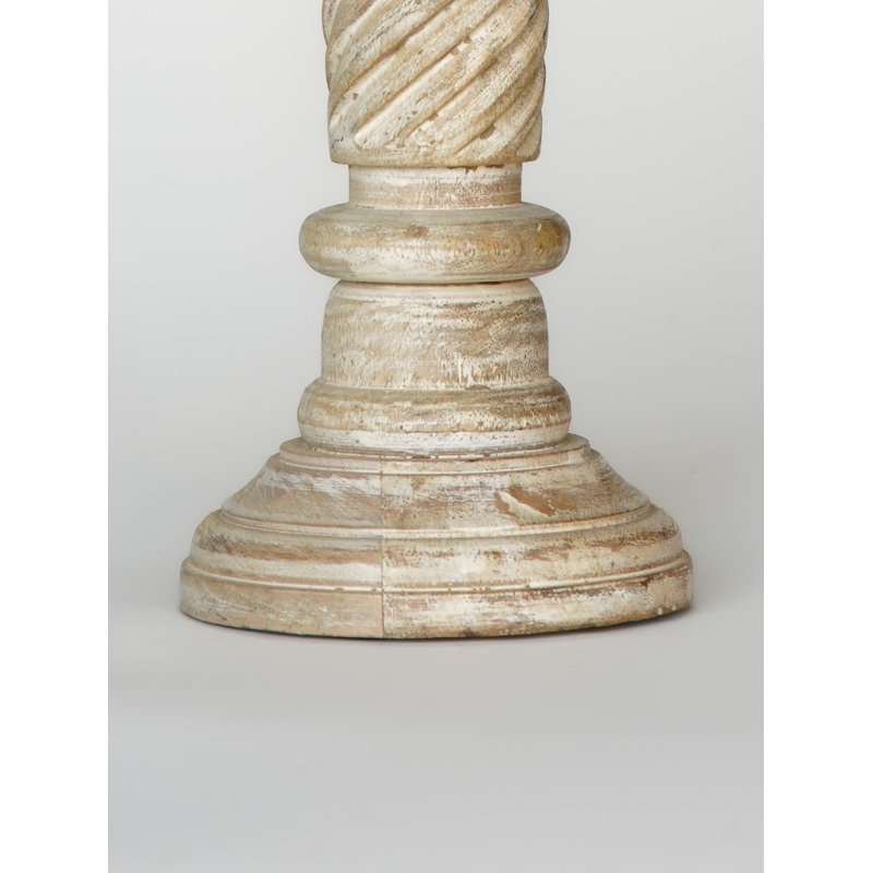 Ophelia & Co. 12'' H Wood Tabletop Pillar | Wayfair