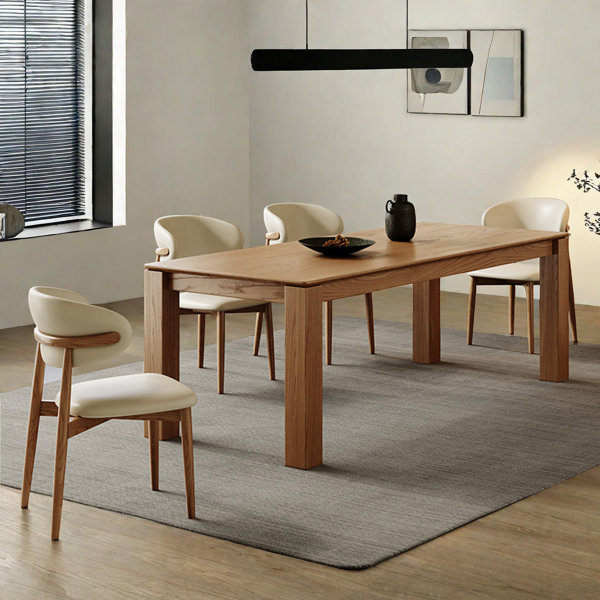 GINATOL Simple Rectangulanr Solid Wood Dining Table Sets | Wayfair