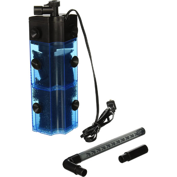 Penn Plax Cascade 455 Fully Submersible Internal Filter for Aquarium ...