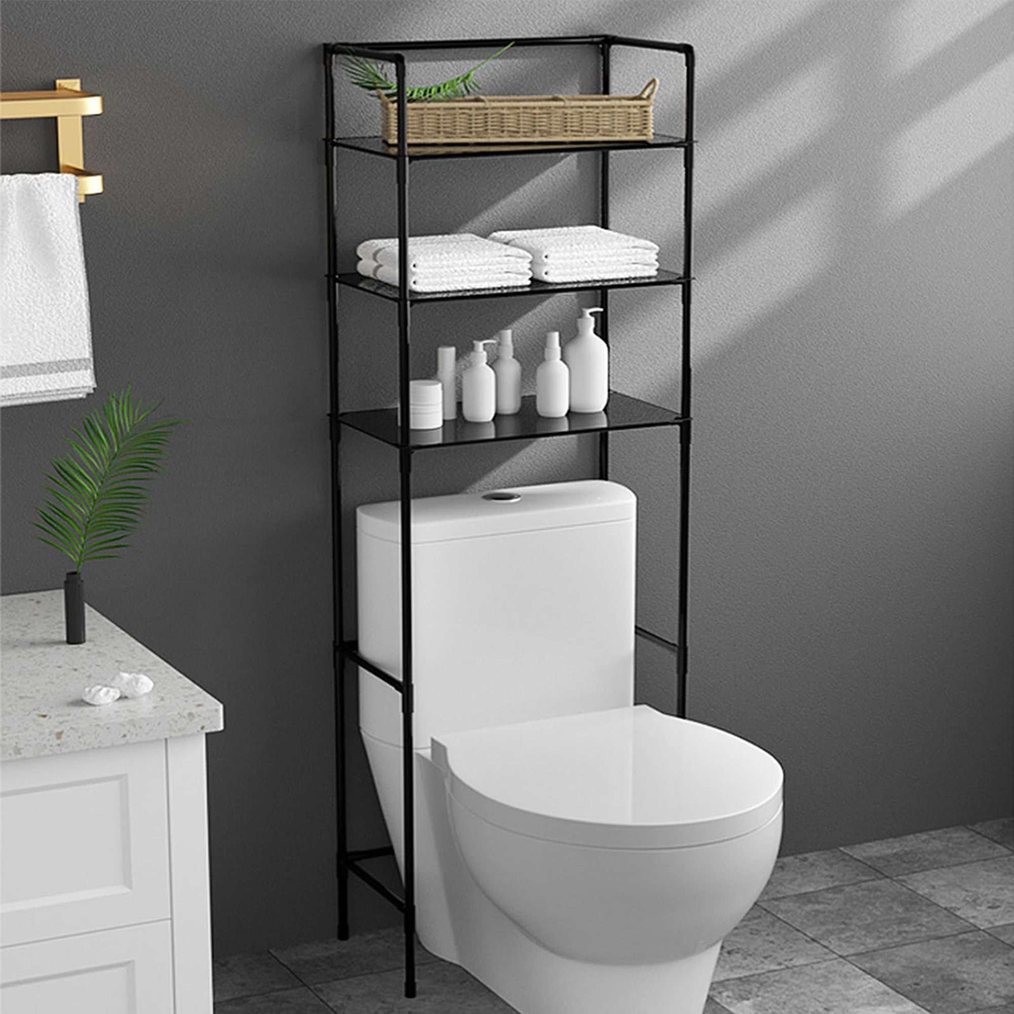Latitude Run® 3-layer freestanding bathroom toilet storage rack | Wayfair